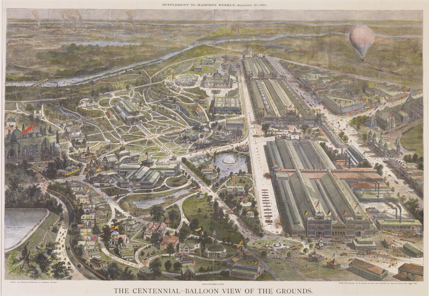 The Centennial - Balloon View of the Grounds. | Amon Carter Museum of ...