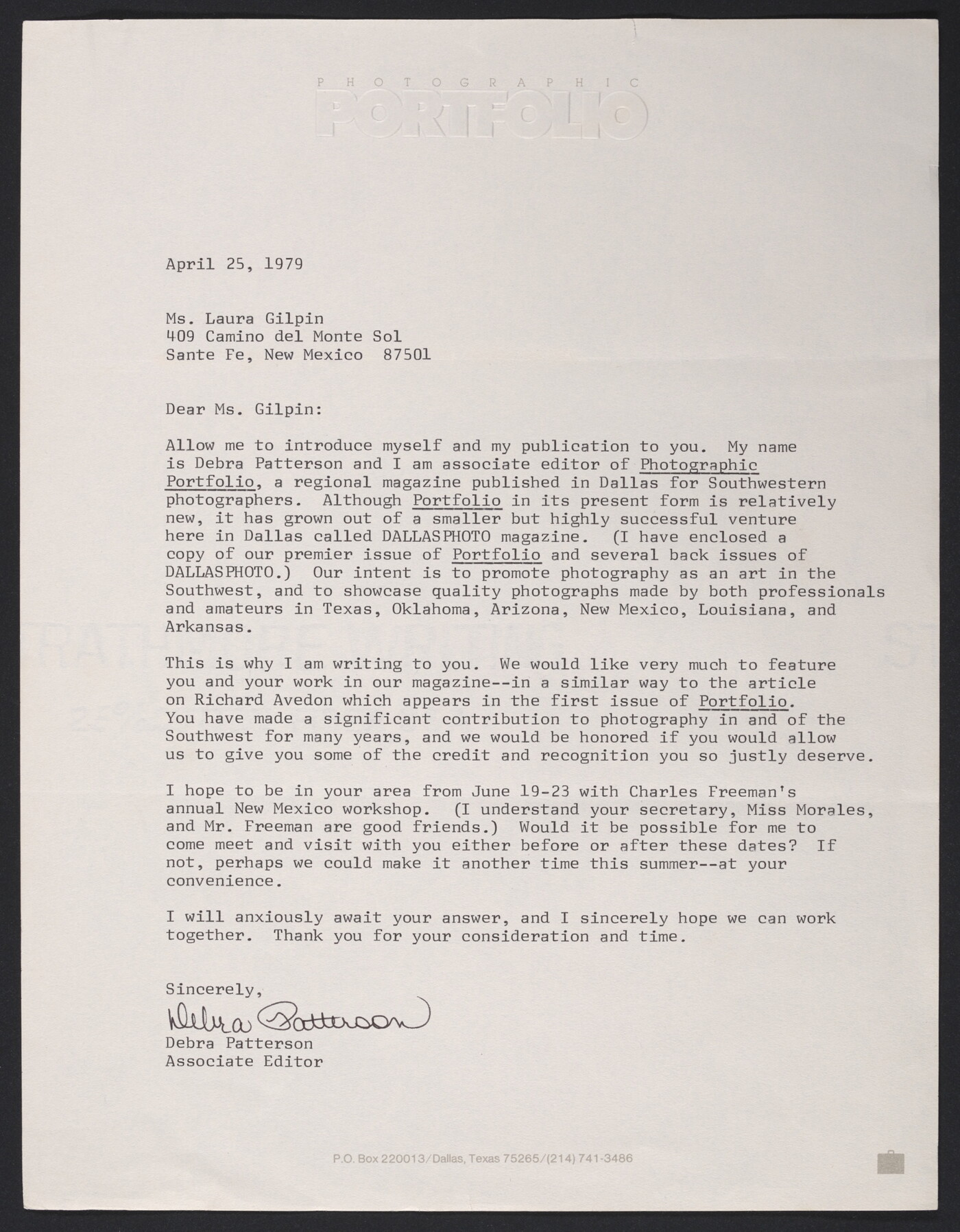 Debra Patterson, Associate Editor, Photographic Portfolio, Dallas ...