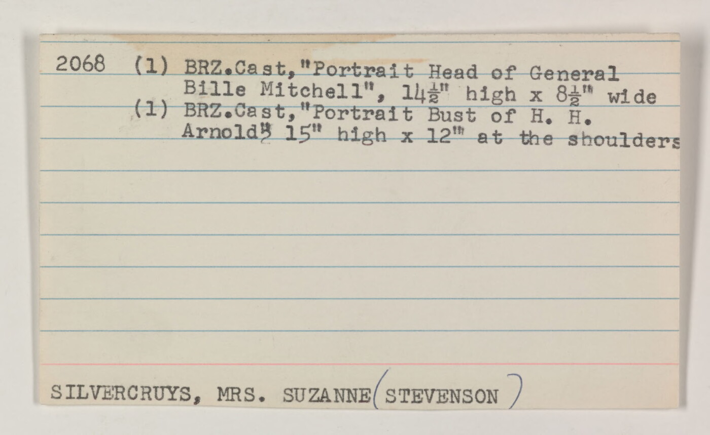 Customer Card [Silvercruys, Suzanne; Stevenson] | Amon Carter Museum of ...