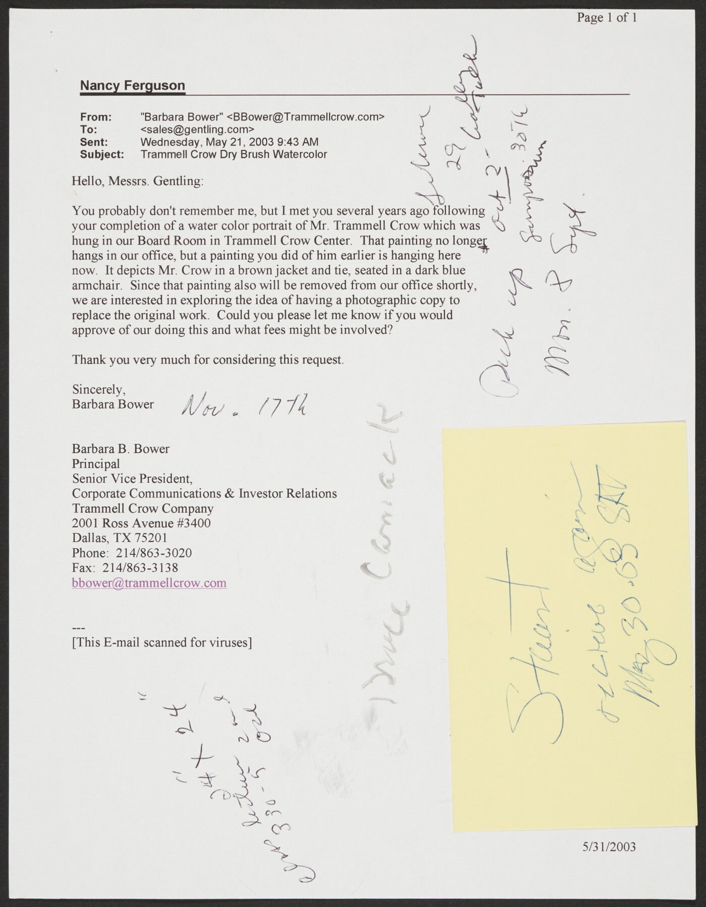 Barbara B. Bower, Senior Vice President, Corporate Communications ...