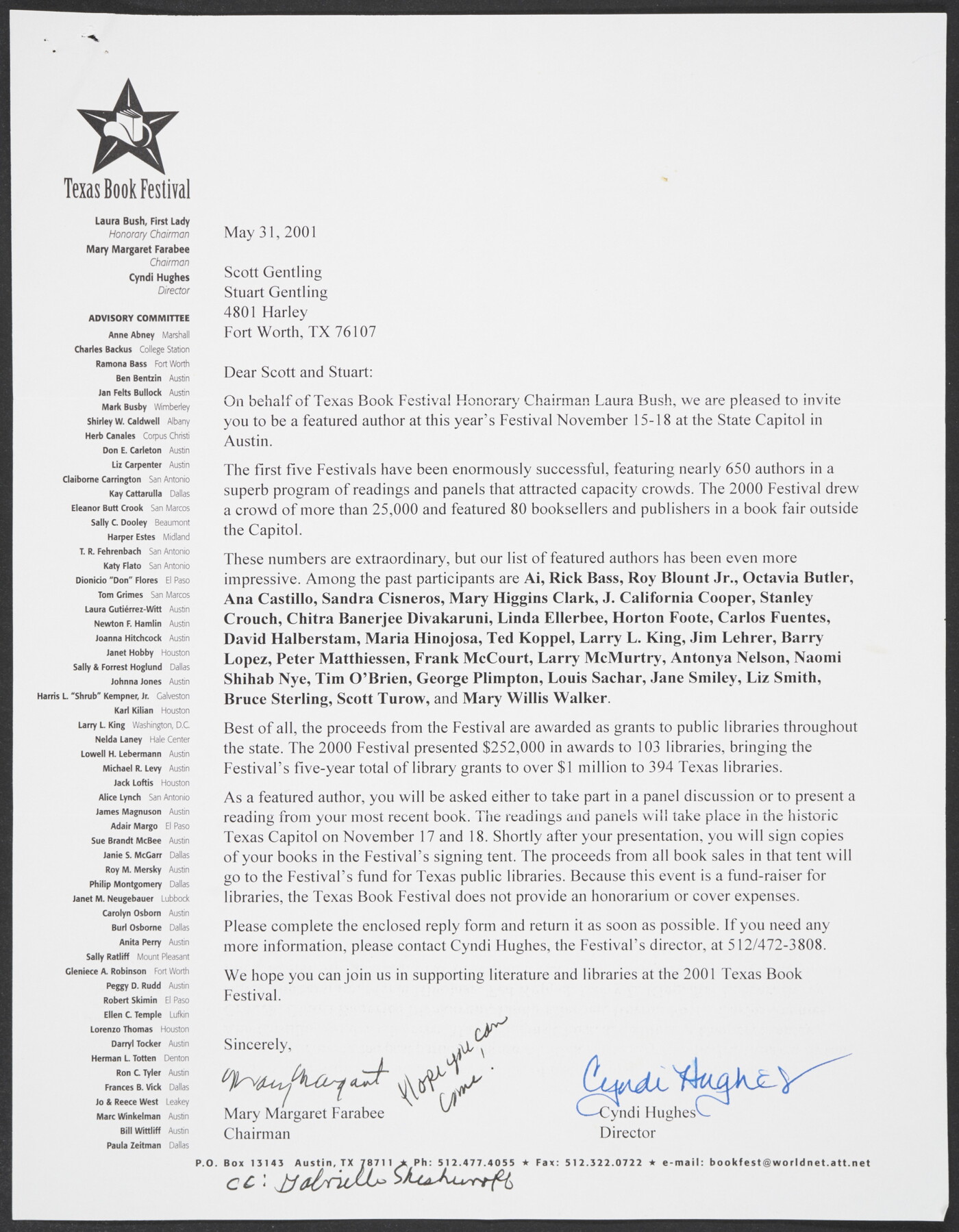 Mary Margaret Farabee and Cyndi Hughes, Texas Book Festival, Austin ...