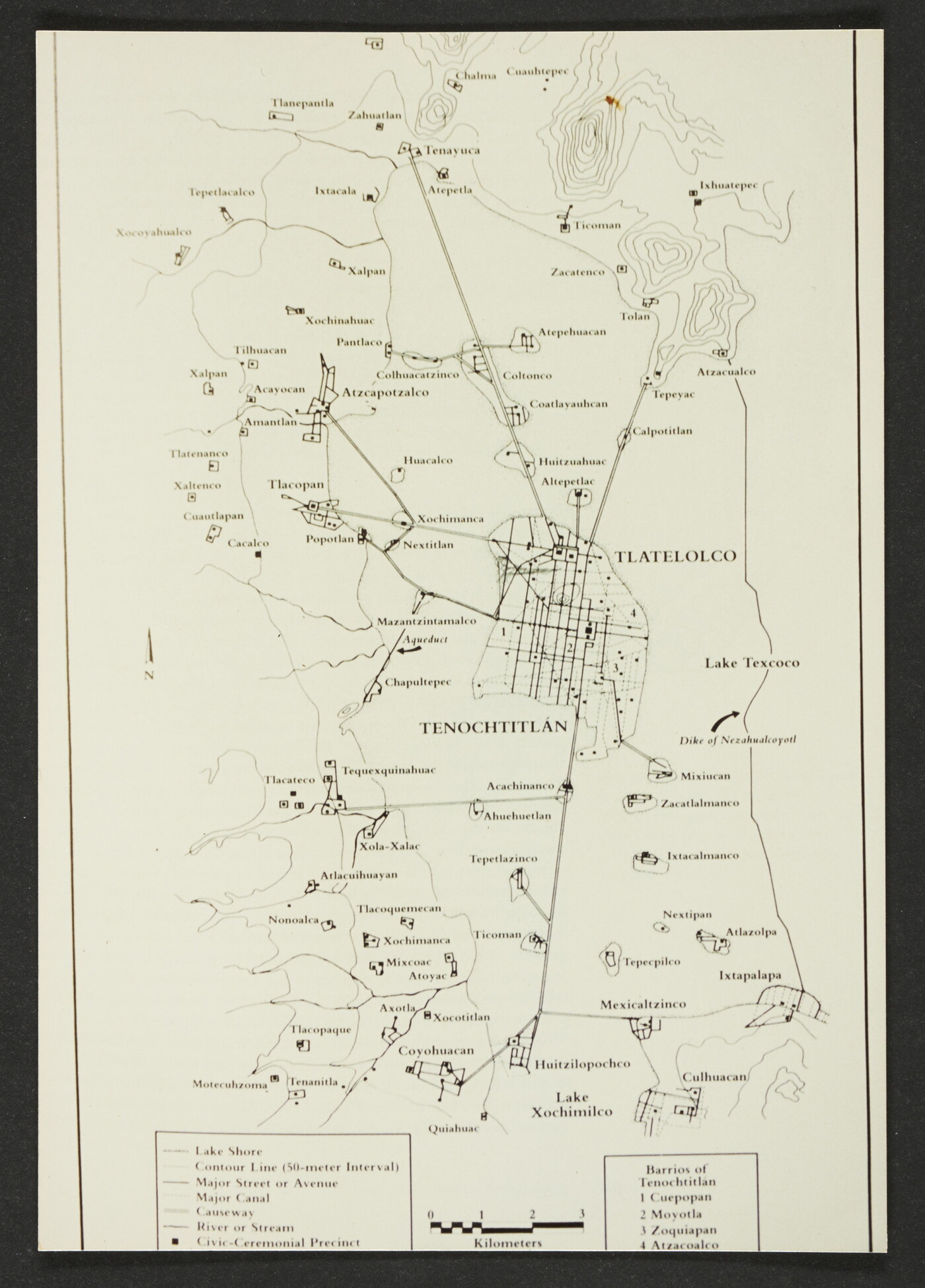 Map of Tenochtitlan and Tlatelolco. n.d. | Amon Carter Museum of ...