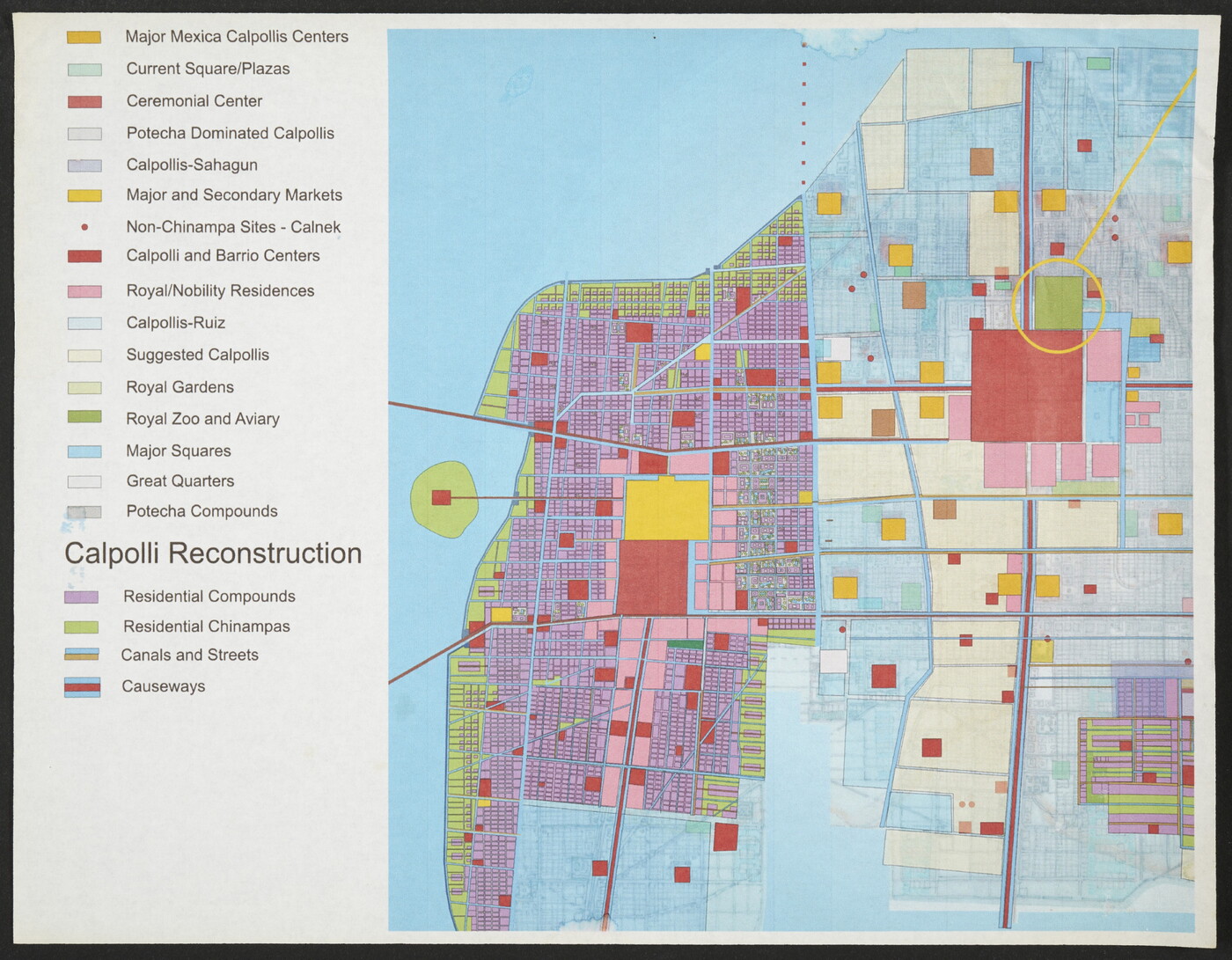 Map of Calpolli Reconstructions. n.d. | Amon Carter Museum of American Art