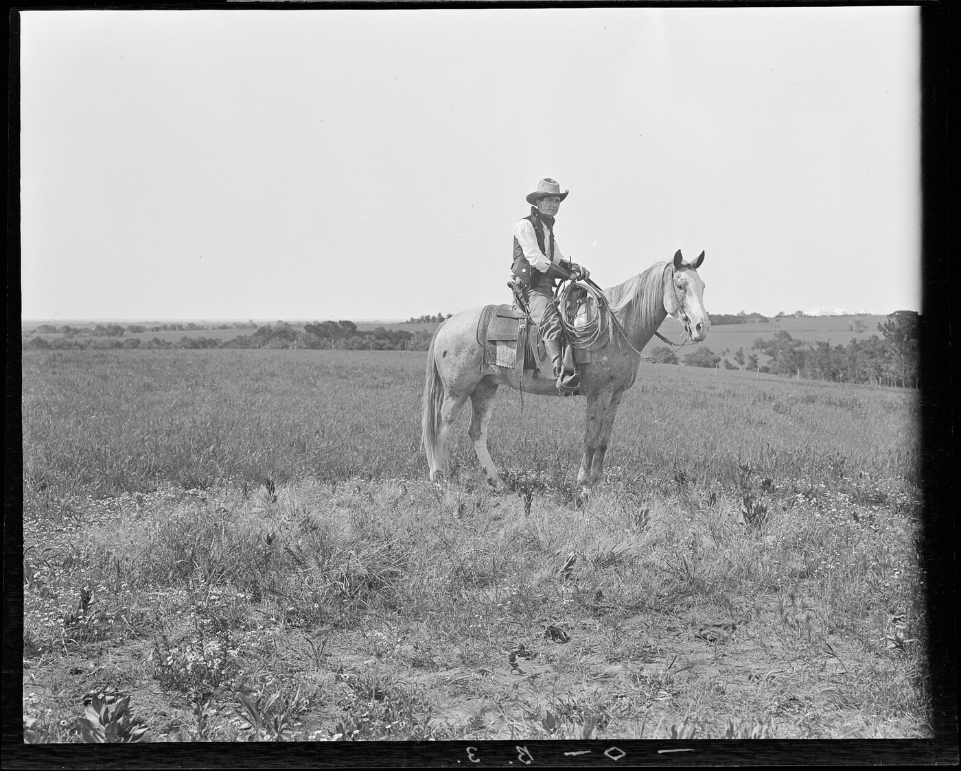 The photographer, Erwin E. Smith, on the Bar Diamond Bar Ranch. Bar ...