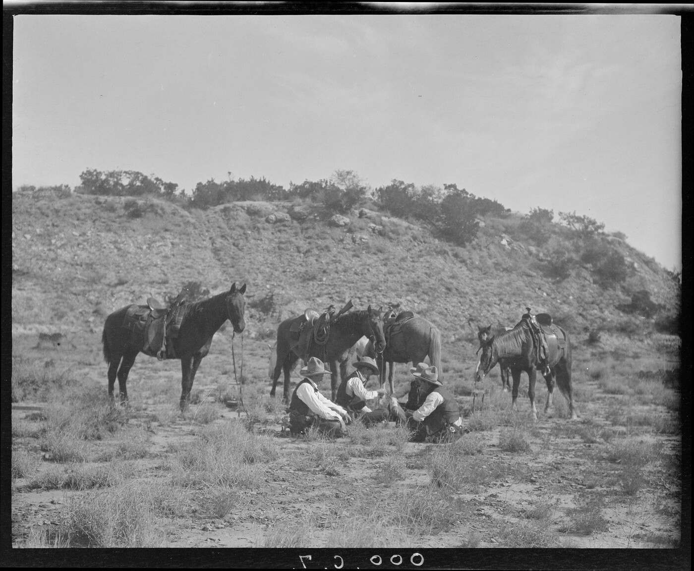 Some Circle cowboys taking a rest.Three Circles Ranch, Texas. | Amon ...