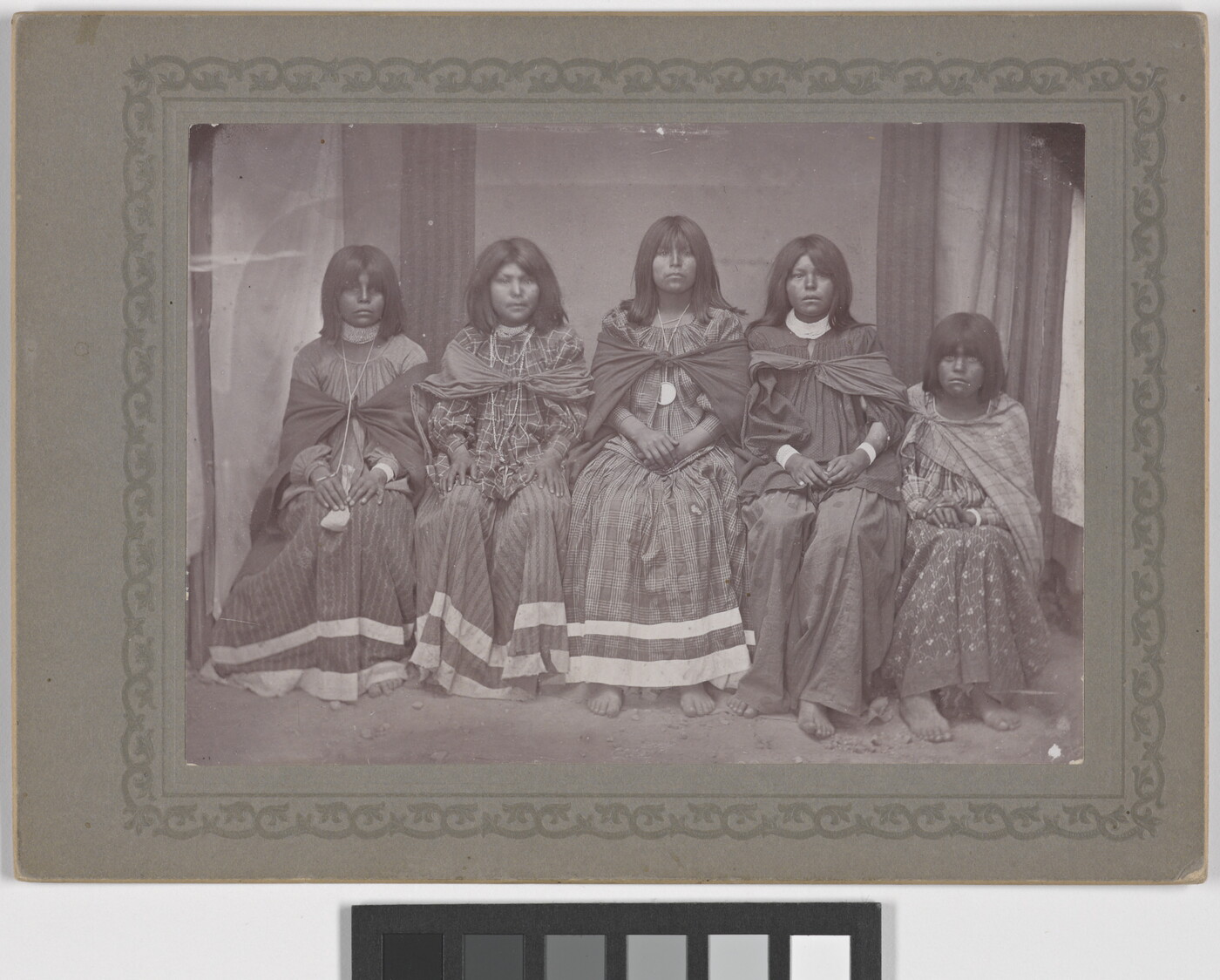 [Portrait of five young Apache women] | Amon Carter Museum of American Art