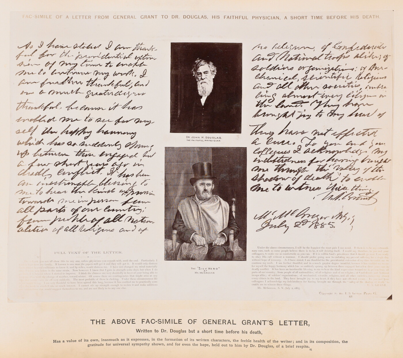 Facsimile of General Grant's Letter | Amon Carter Museum of American Art
