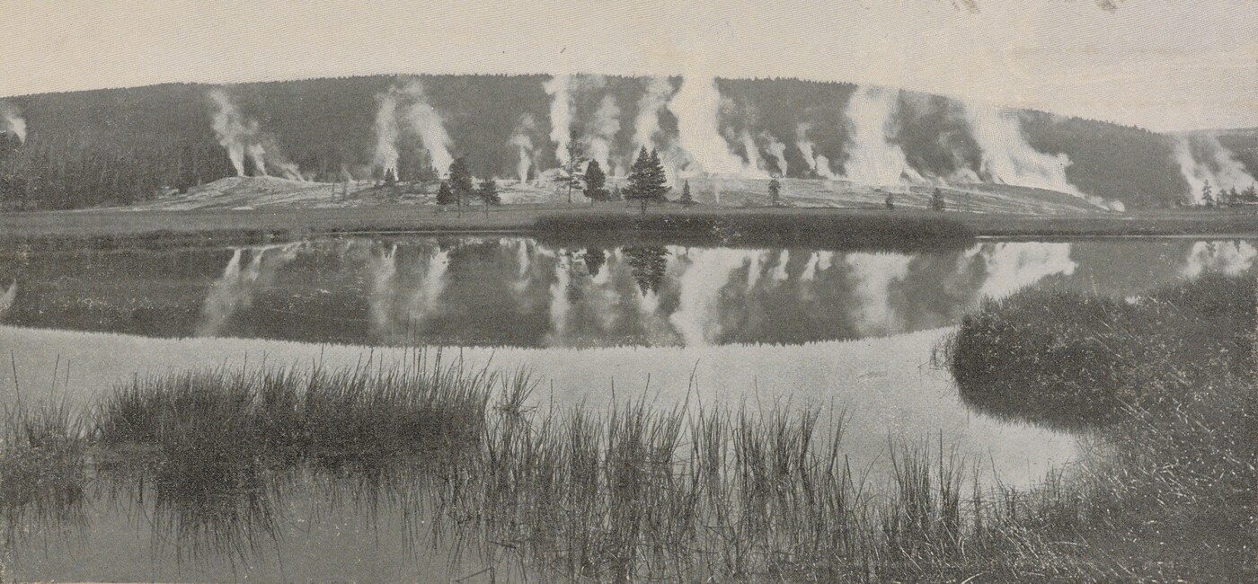 [Lake with geysers in distance] | Amon Carter Museum of American Art