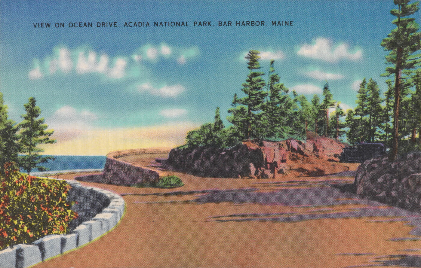 View on Ocean Drive, Acadia National Park, Bar Harbor, Maine | Amon ...