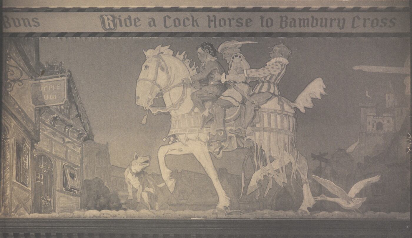 [Allen Tupper True "Ride a Cock Horse to Banbury Cross" mural at ...