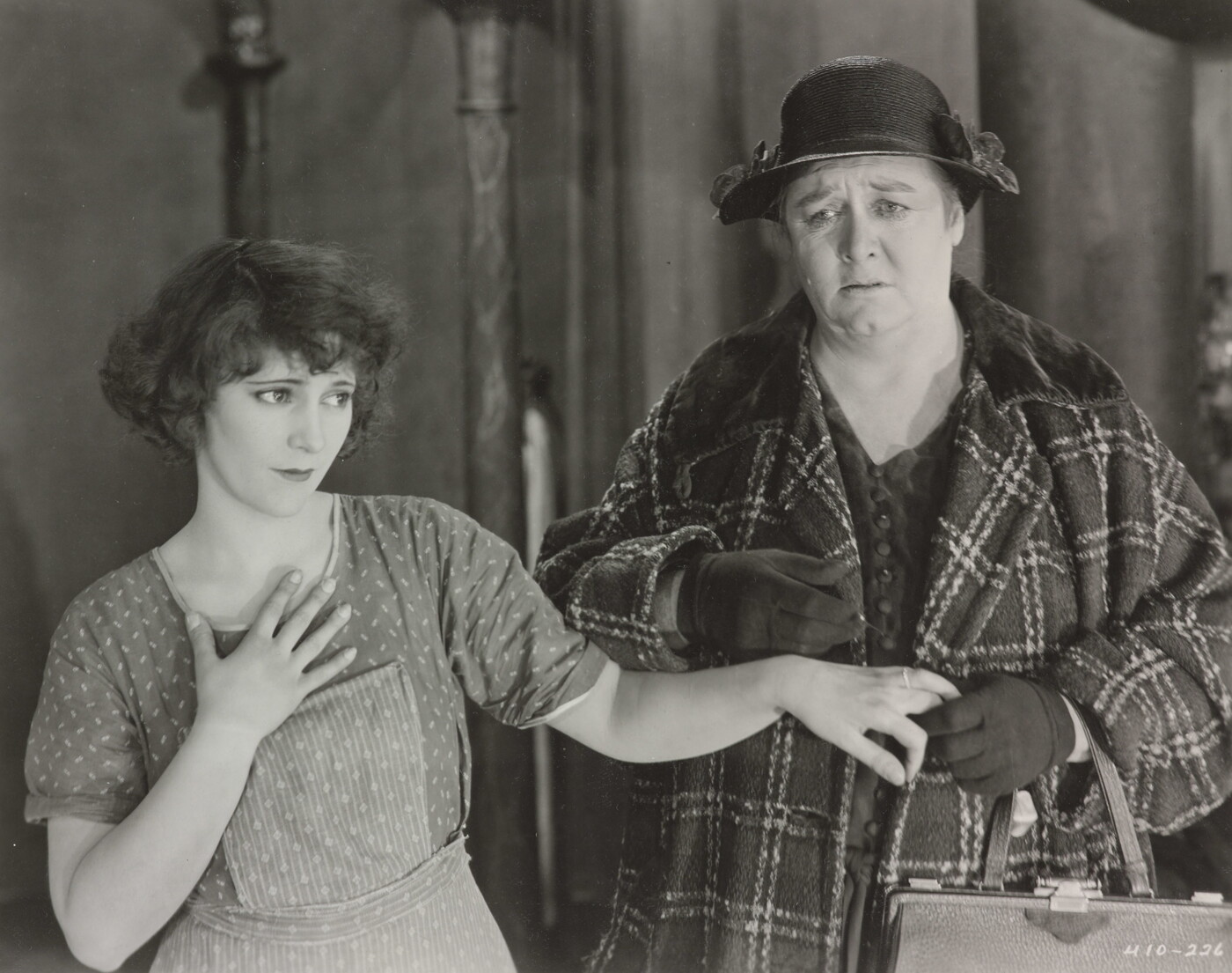 [Edith Roberts in maid uniform with Sylvia Ashton, "Saturday Night ...