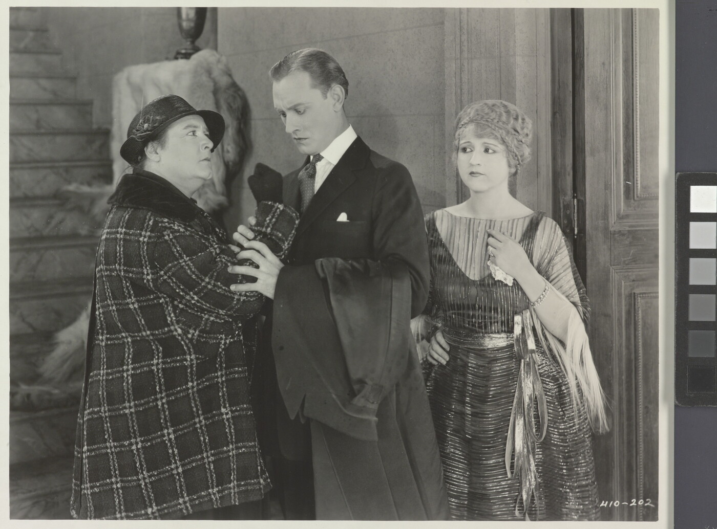 [Sylvia Ashton threatening Conrad Nagel with Julia Faye, "Saturday ...