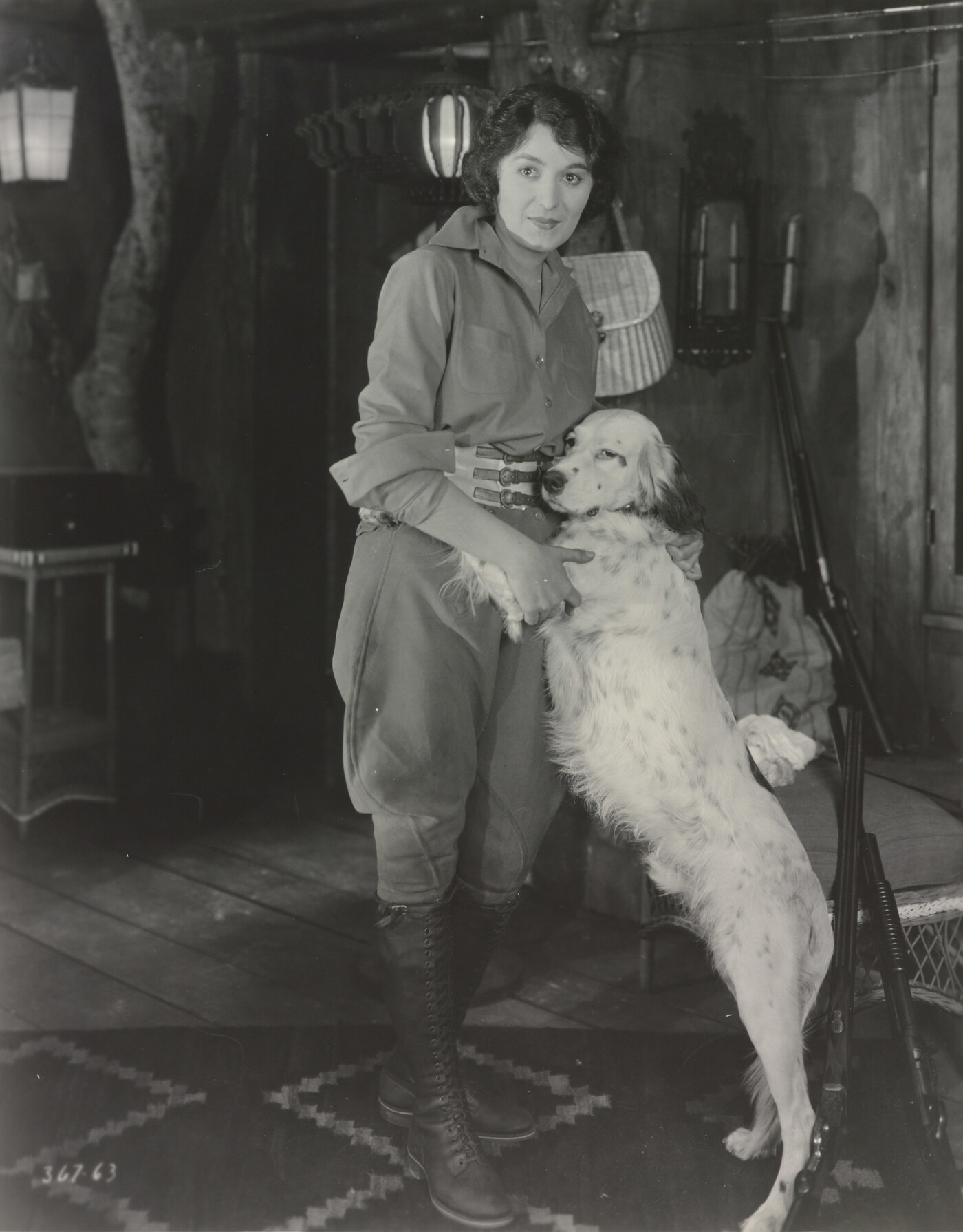 [Dorothy Cumming with dog, "Affairs of Anatol” outtake used in “Don’t ...