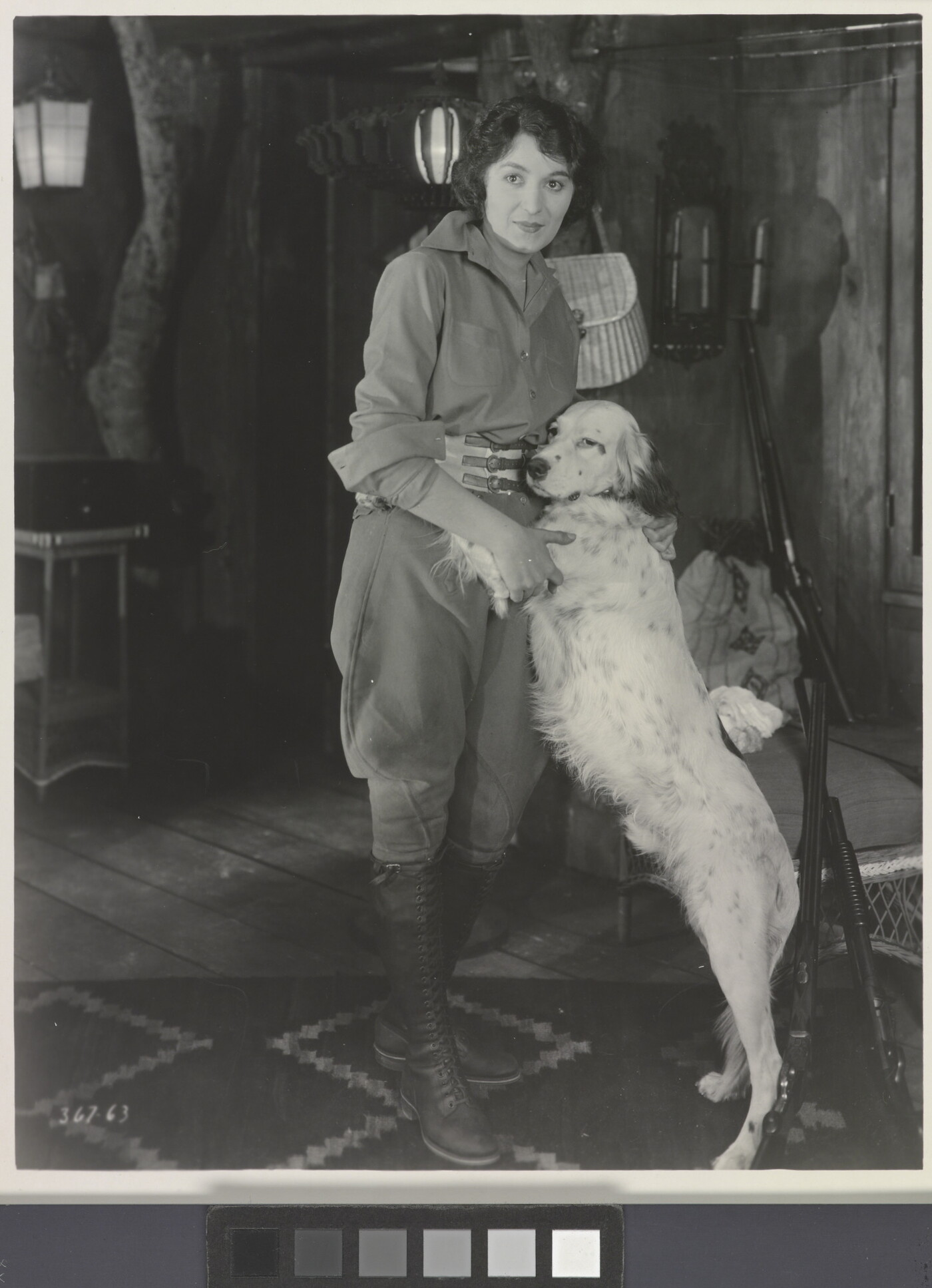[Dorothy Cumming with dog, "Affairs of Anatol” outtake used in “Don’t ...