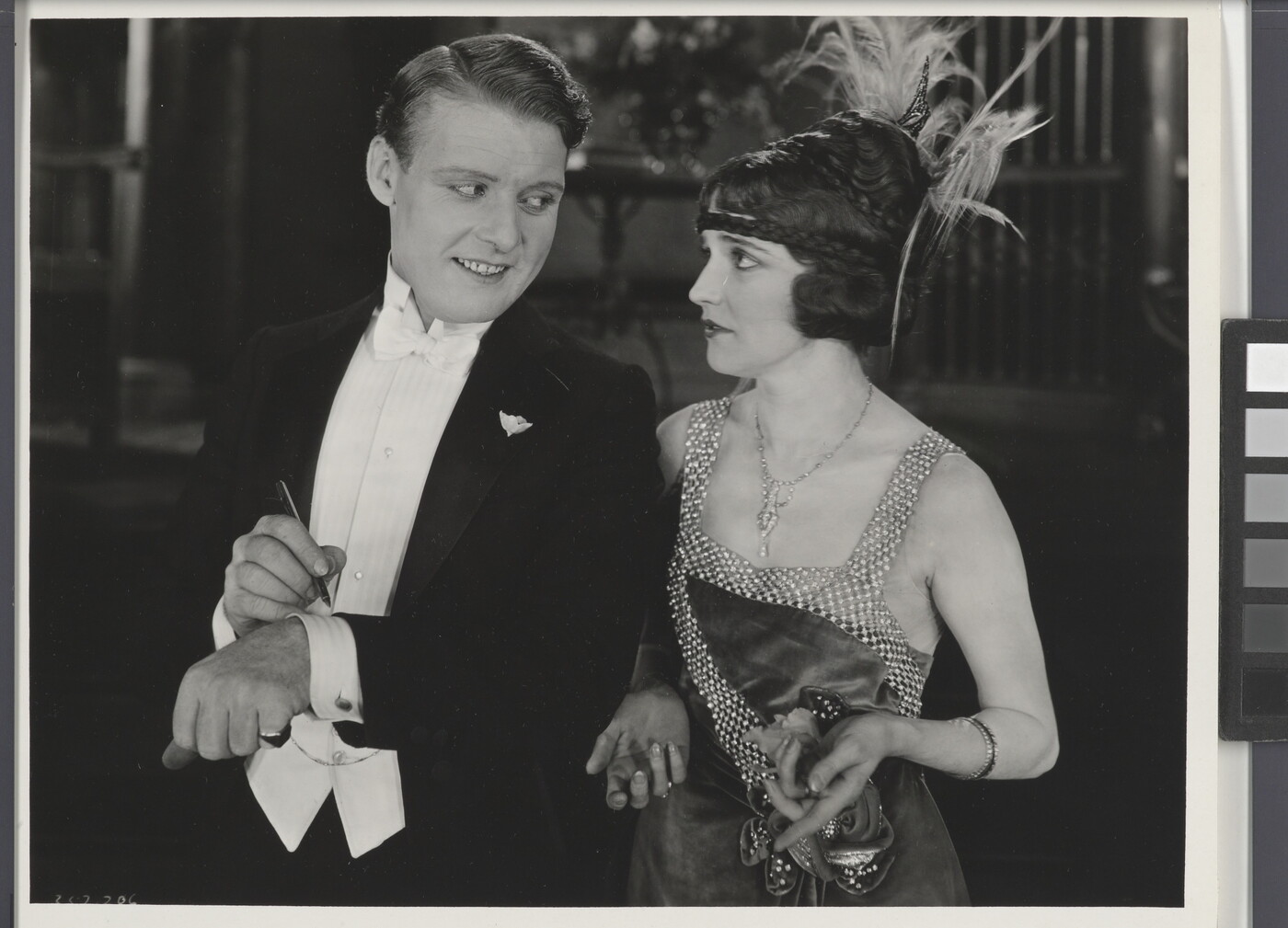 [Forrest Stanley and Agnes Ayres in formal attire, "Forbidden Fruit ...