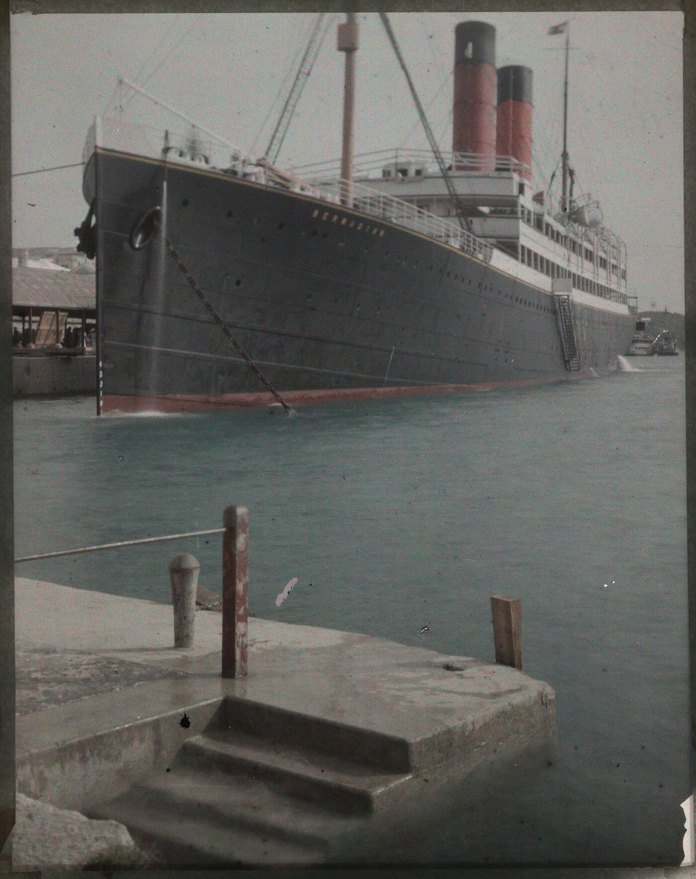 [Hamilton, Bermuda - close-up of the Bermudian docked in Hamilton ...