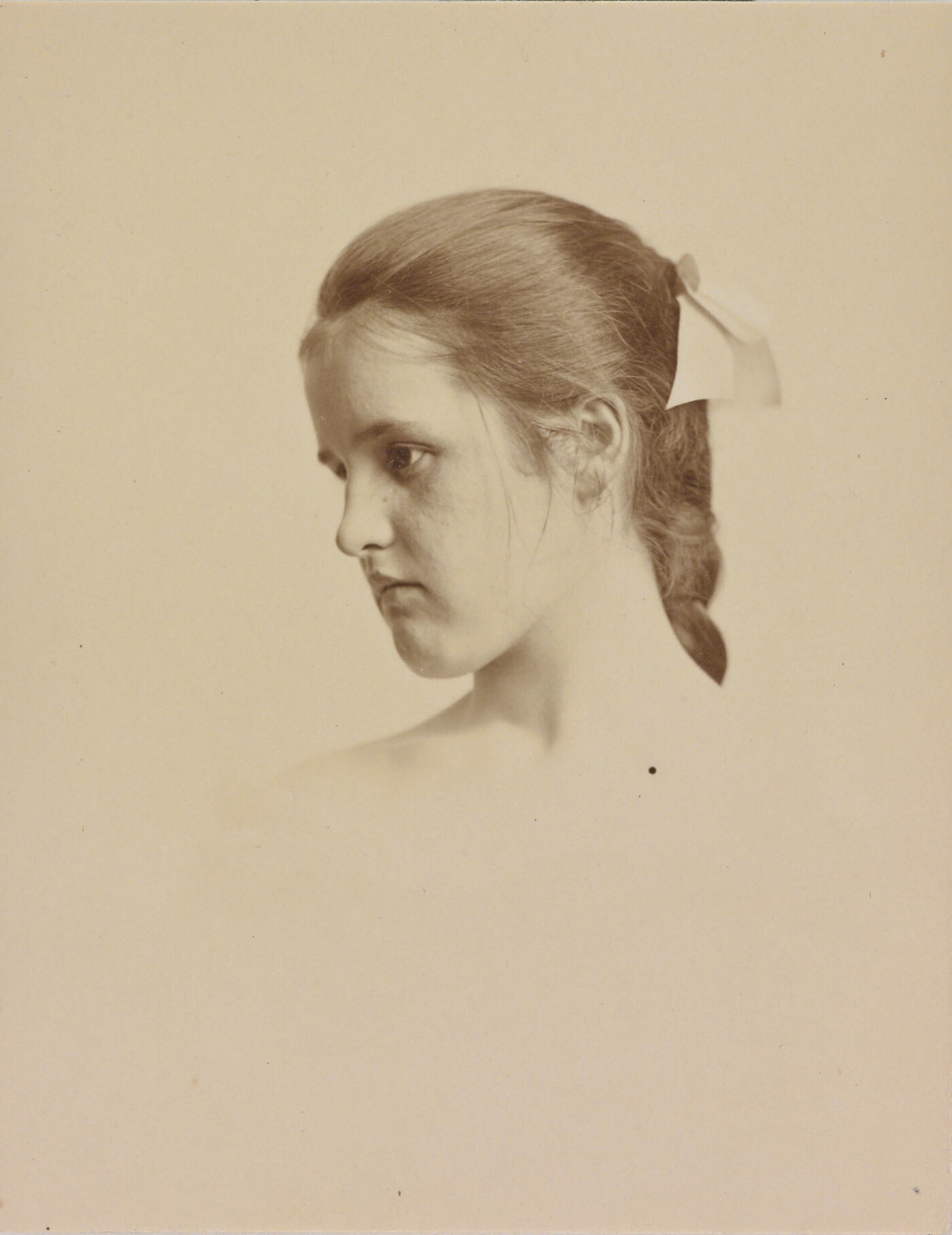 [Profile portrait of Clara Sipprell as a girl] | Amon Carter Museum of ...