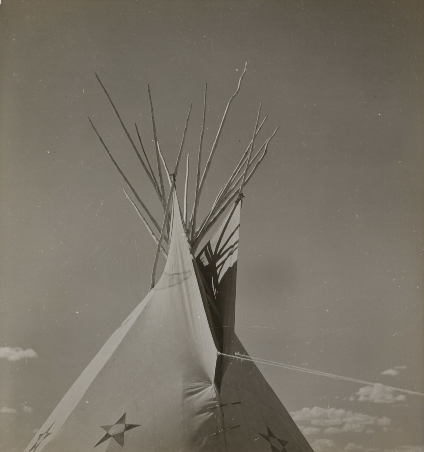 [Detail of Crow tribe tipi, Montana] | Amon Carter Museum of American Art