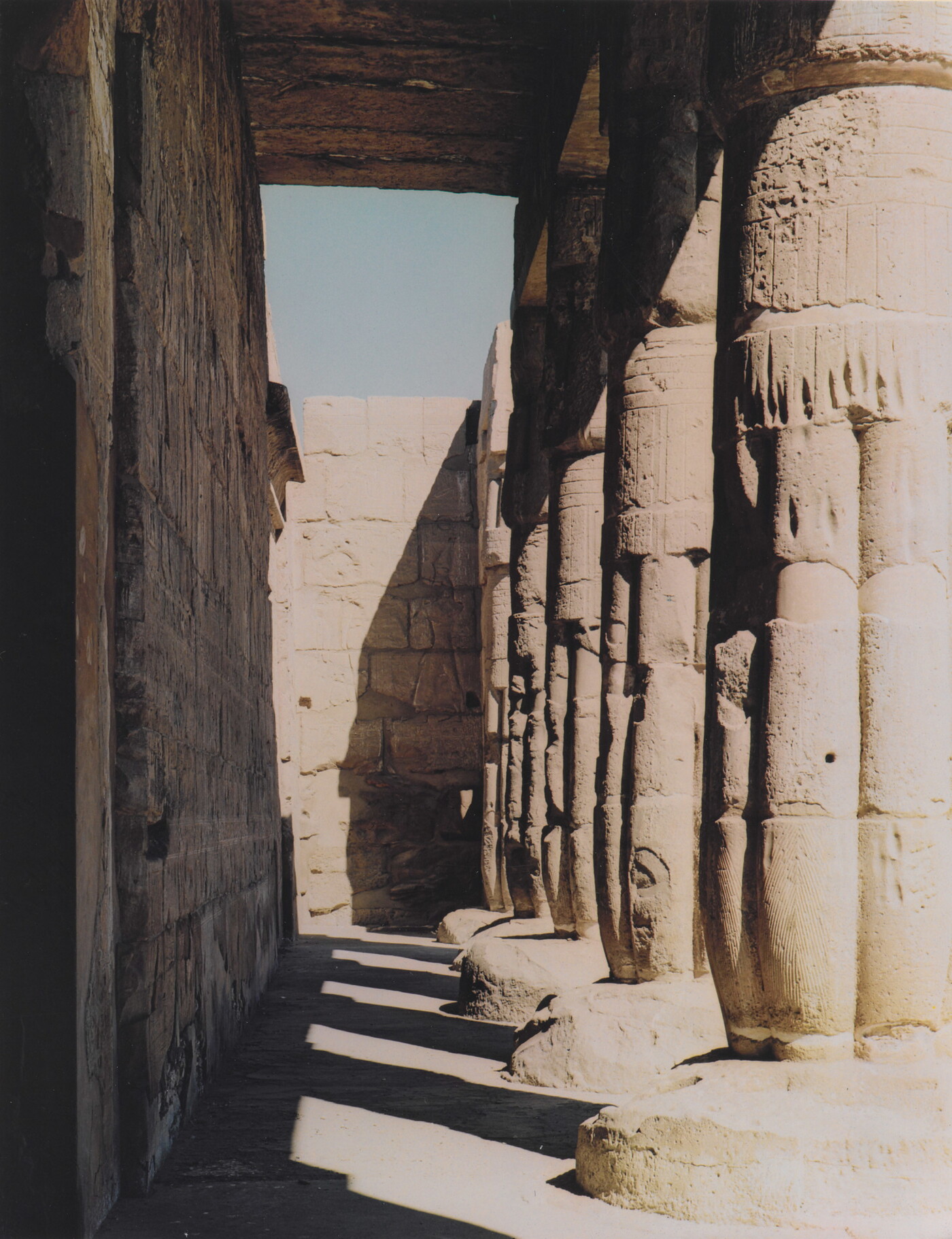 Portico, Temple of Sethos I, West Thebes, Egypt, January 22, 1973 ...