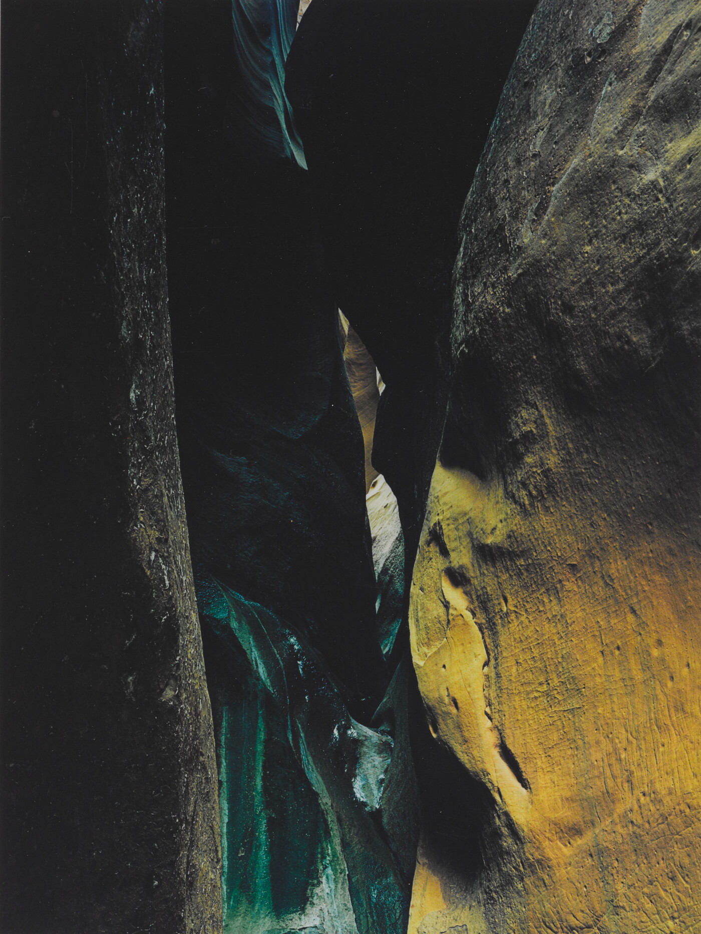 Sandstone Slot, Forgotten Canyon, Lake Powell, Utah, September 11, 1968 ...
