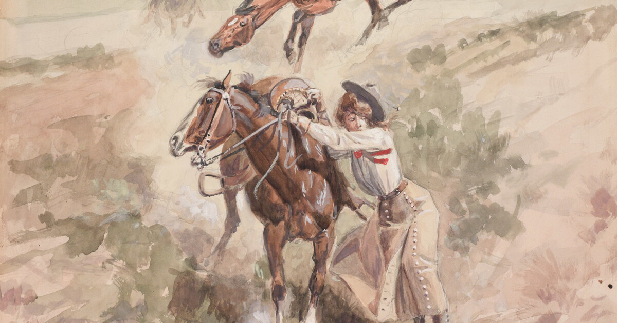 Throwing Herself from the Saddle, She Slid Precipitately into the ...