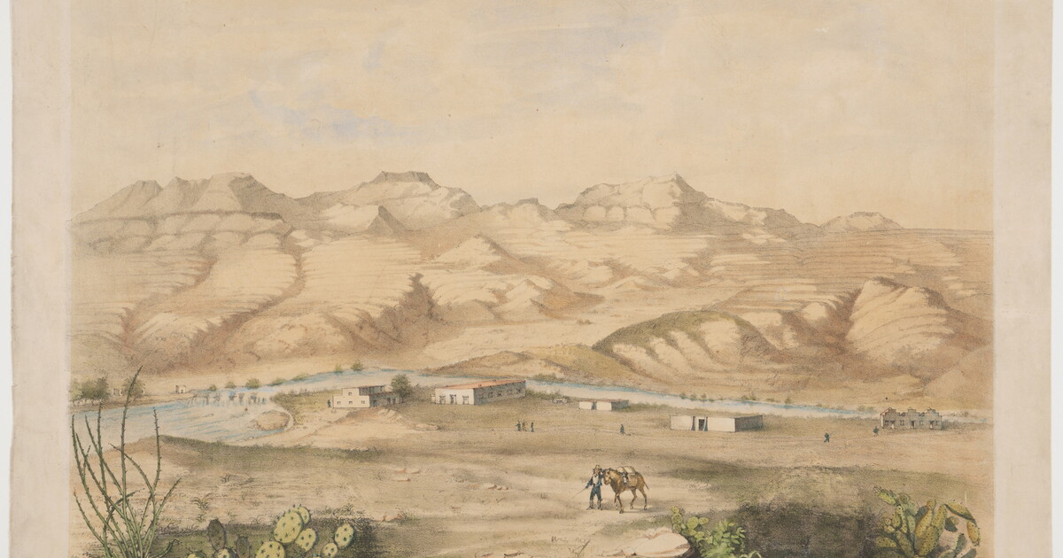 Falls On Rio Grande At El Paso, Flouring Mills of Simeon Hart Esq ...