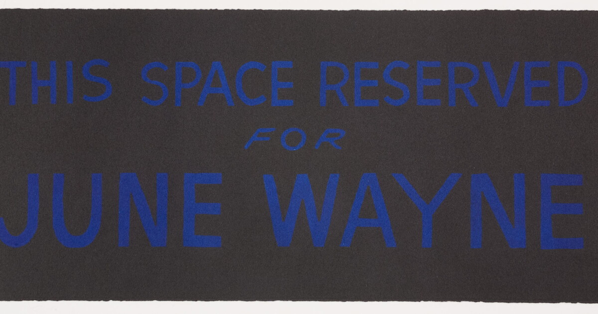 This Space Reserved for June Wayne | Amon Carter Museum of American Art