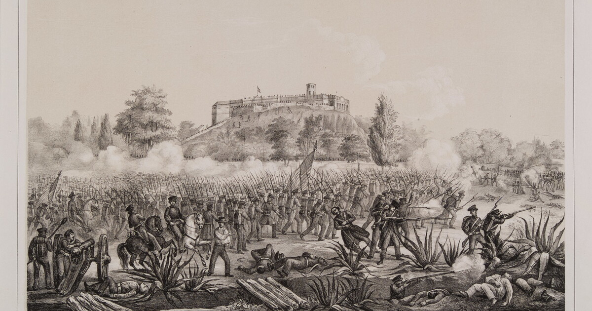 Attack on the Castle of Chapultepec, by Gens. Quitman & Shields ...