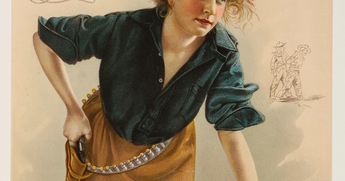 "Cow-Boy Girl" Calendar - July, August | Amon Carter Museum of American Art