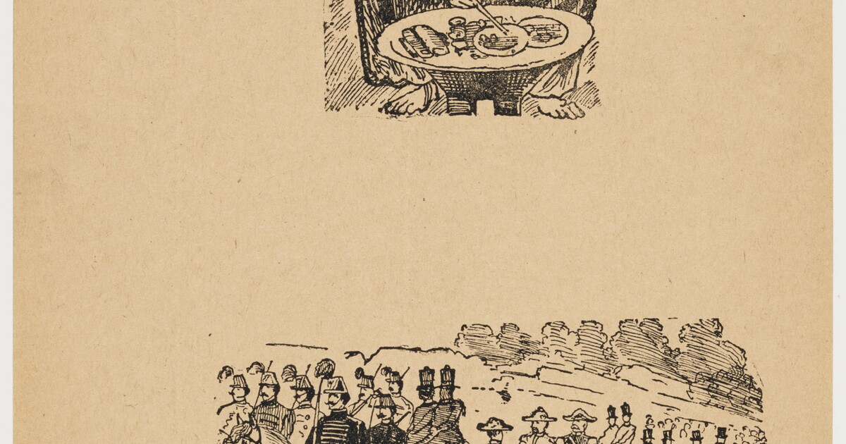 [Una calavera chusca and parade of soldiers] | Amon Carter Museum of ...