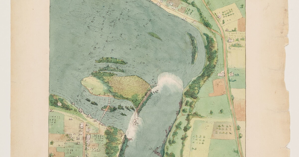 "Birds-eye view taken from Mr. Catlin's Model, which was made from a ...