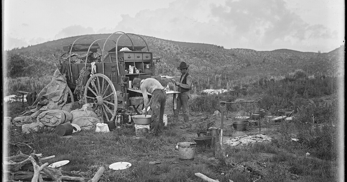 A JA Chuck Wagon in Full Operation, JA Ranch, Texas. | Amon Carter ...
