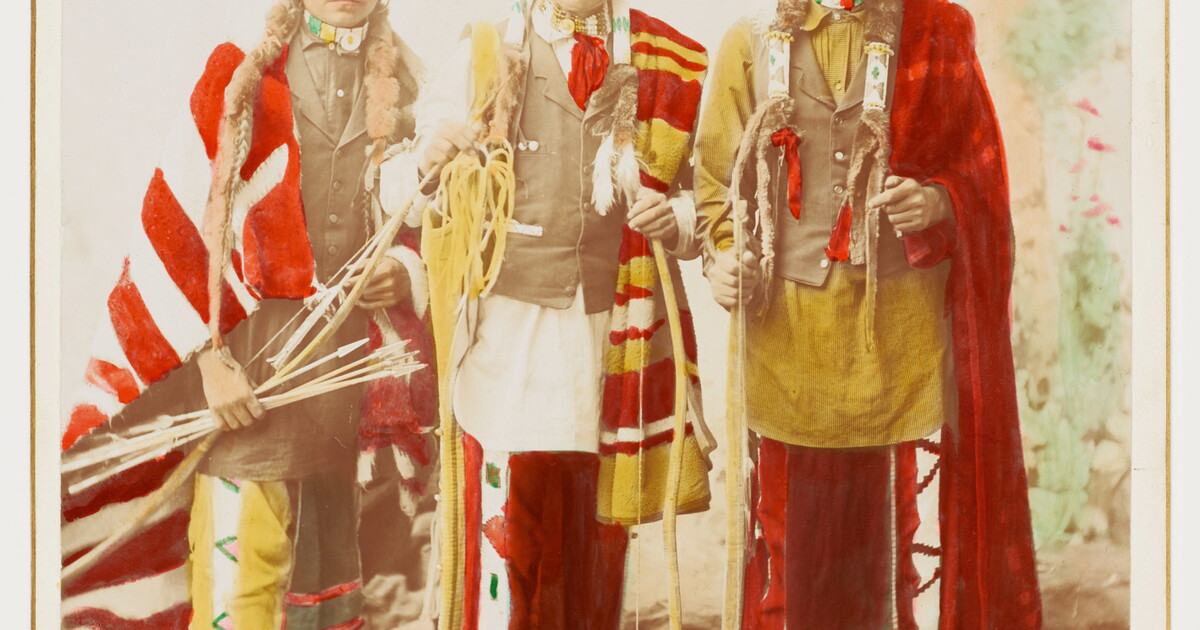 Group of Apaches at Mountain and Plains Festival, Denver, Colorado ...