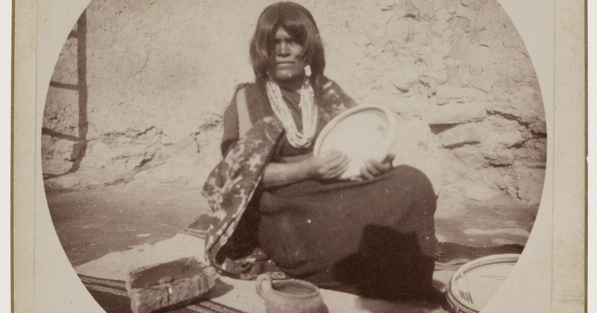 [Hopi potter, Nampeyo, Tewa, village on first mesa] | Amon Carter ...