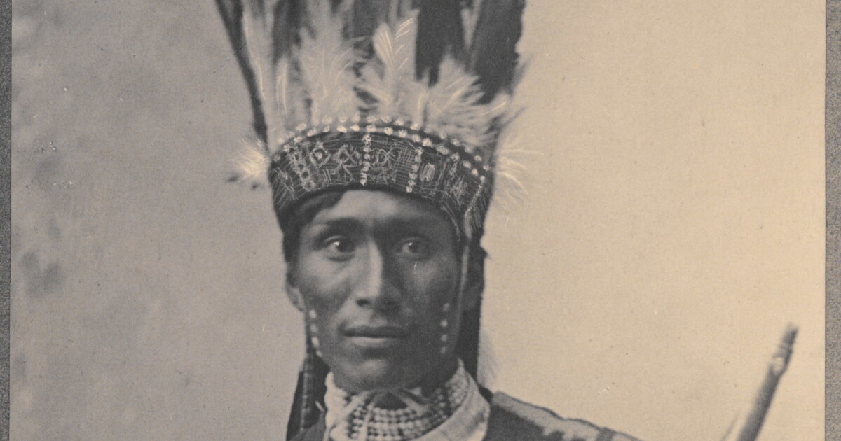 [Portrait of Apache man with headdress] | Amon Carter Museum of ...