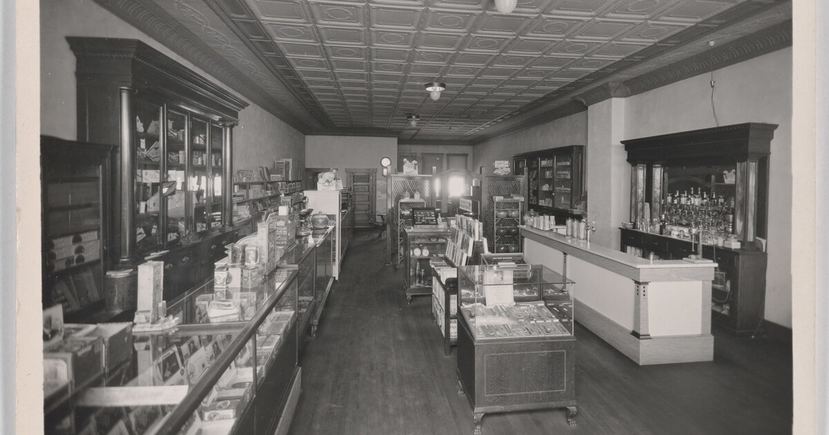 [Interior view of general store, Hay Springs, Nebraska] | Amon Carter ...