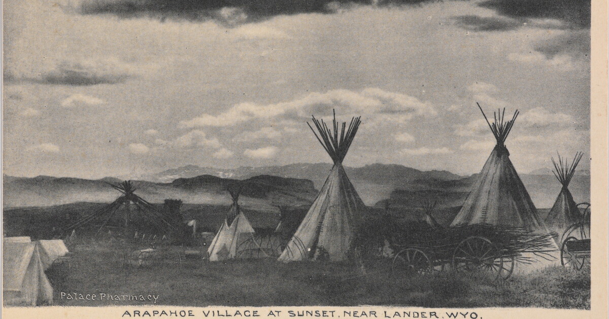 Arapahoe Village at Sunset, near Lander, Wyoming | Amon Carter Museum ...
