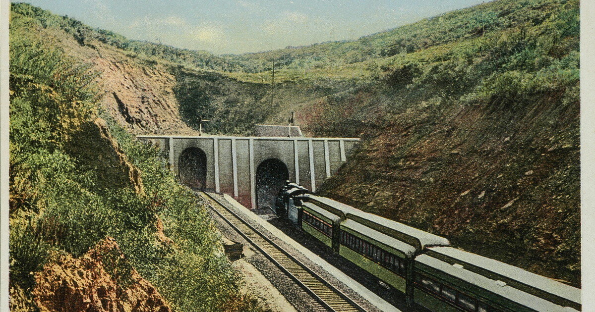 Raton Tunnels, the Highest Point on the Santa Fe, Between Trinidad ...