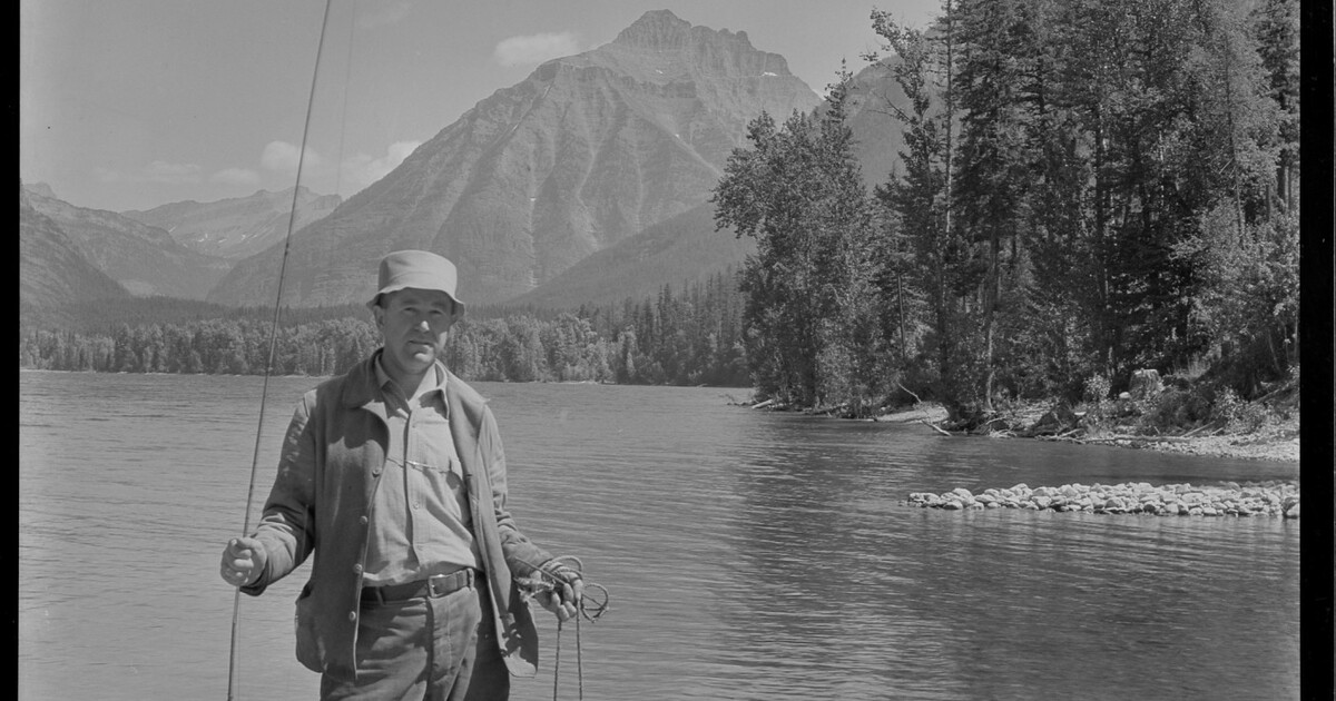 [Fisherman at Glacier National Park] | Amon Carter Museum of American Art
