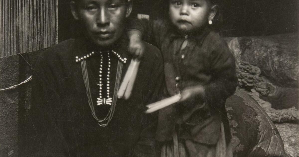 Navaho Woman and Child in a Hogan | Amon Carter Museum of American Art