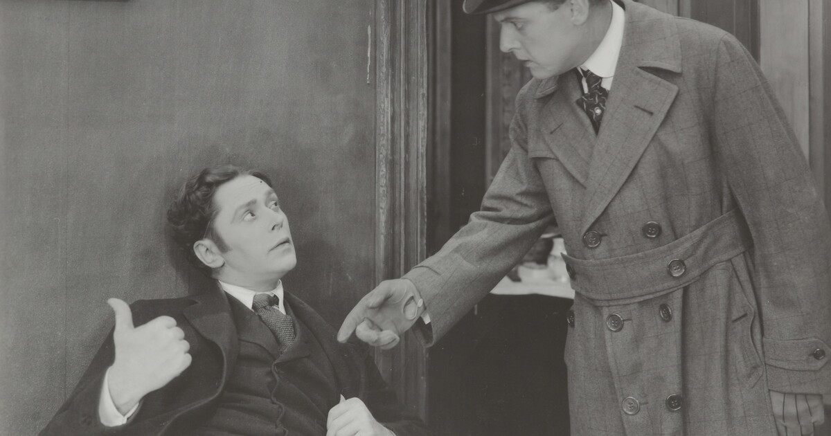 [Forrest Stanley pointing at Theodore Kosloff, "Forbidden Fruit ...