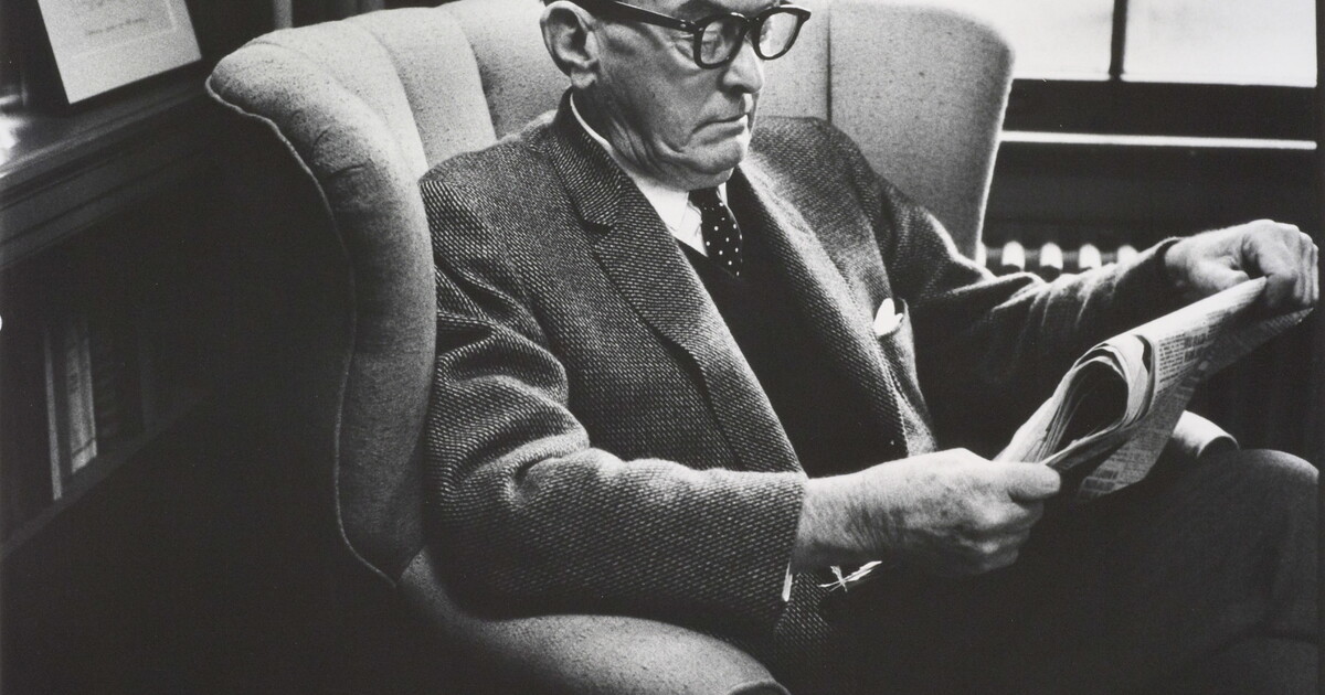 Walter Lippmann, Sage and Columnist, in His Washington, D.C., Home ...