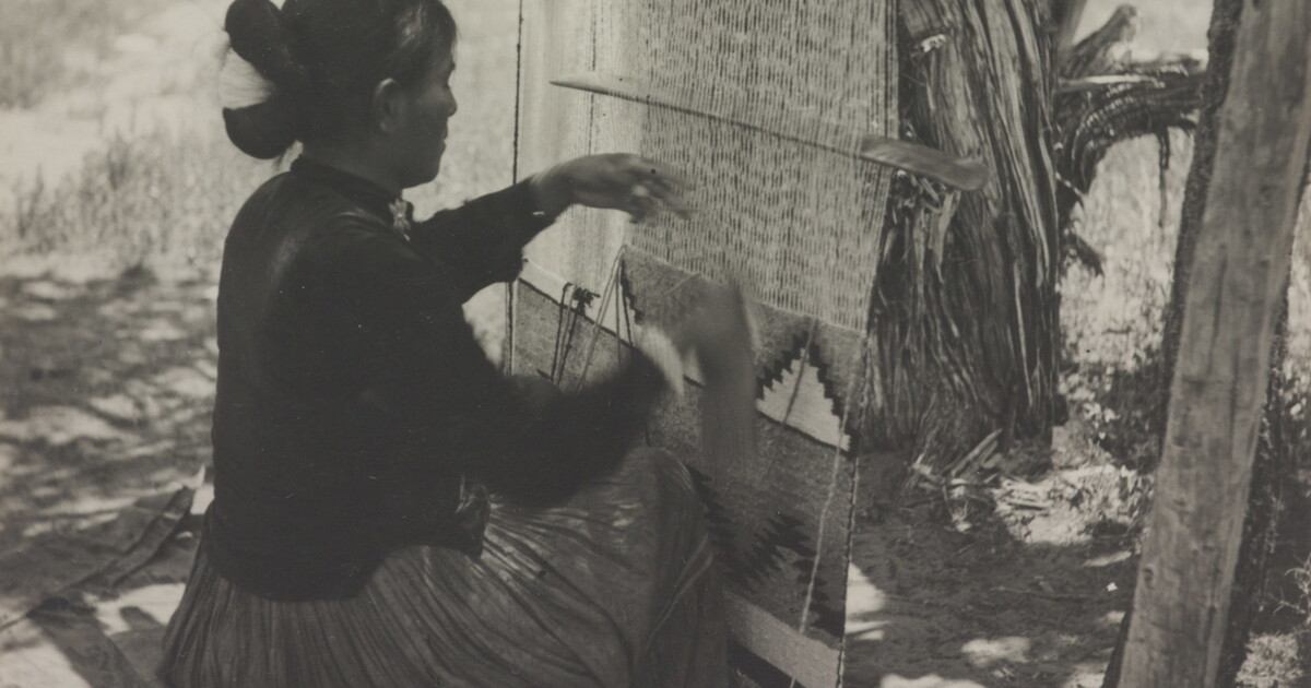 Navajo Weaver, Mrs. Burnside, Wife of Silversmith | Amon Carter Museum ...