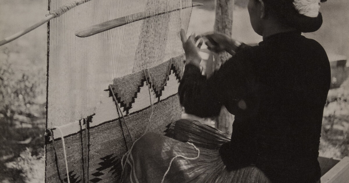 Navajo Weaver, Mrs. Burnside, Wife of Silversmith | Amon Carter Museum ...