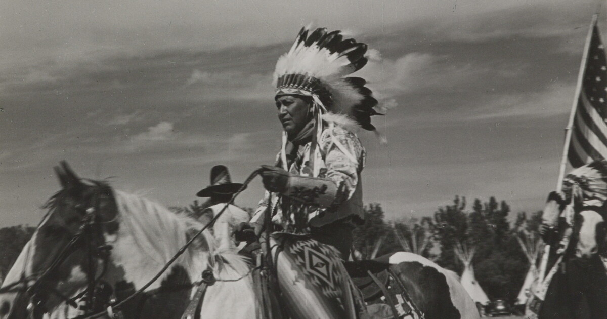 Superintendent of Crow Reservation Robert Yellowtail at Tribal Fair ...