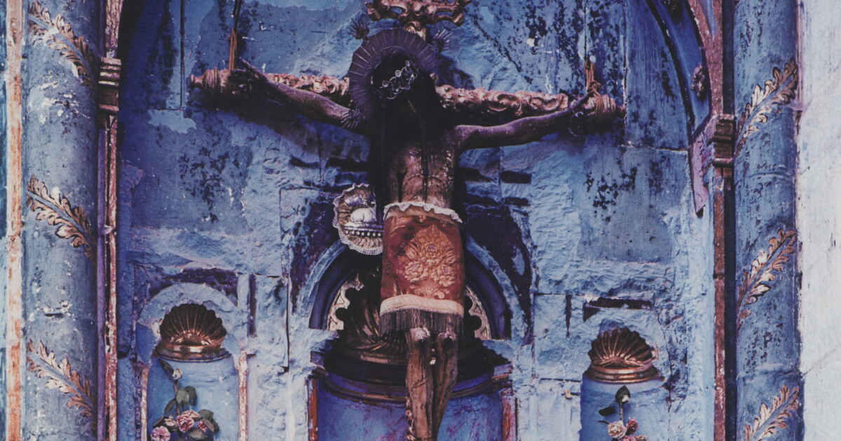 Crucifix Right of Altar, Yanhuitlan, Oaxaca, Mexico, March 6, 1956 ...
