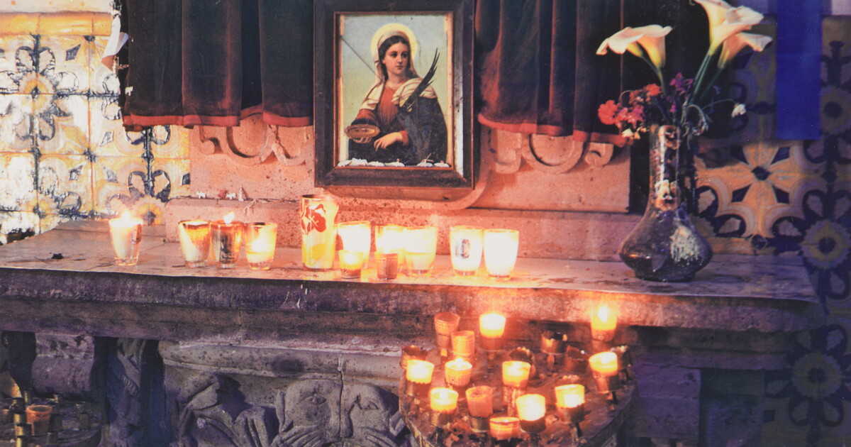 Altar of Saint Lucy, Church of La Salud (Heath), San Miguel de Allende ...