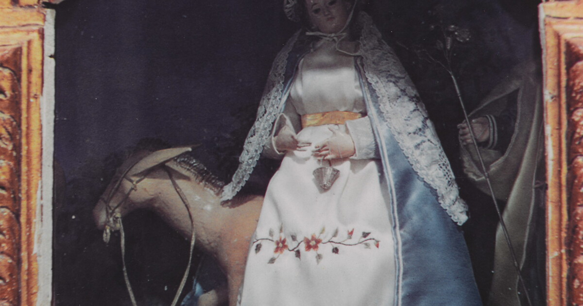 Mary and Joseph in Altar Screen Niche, Huejotzingo, Puebla, Mexico ...