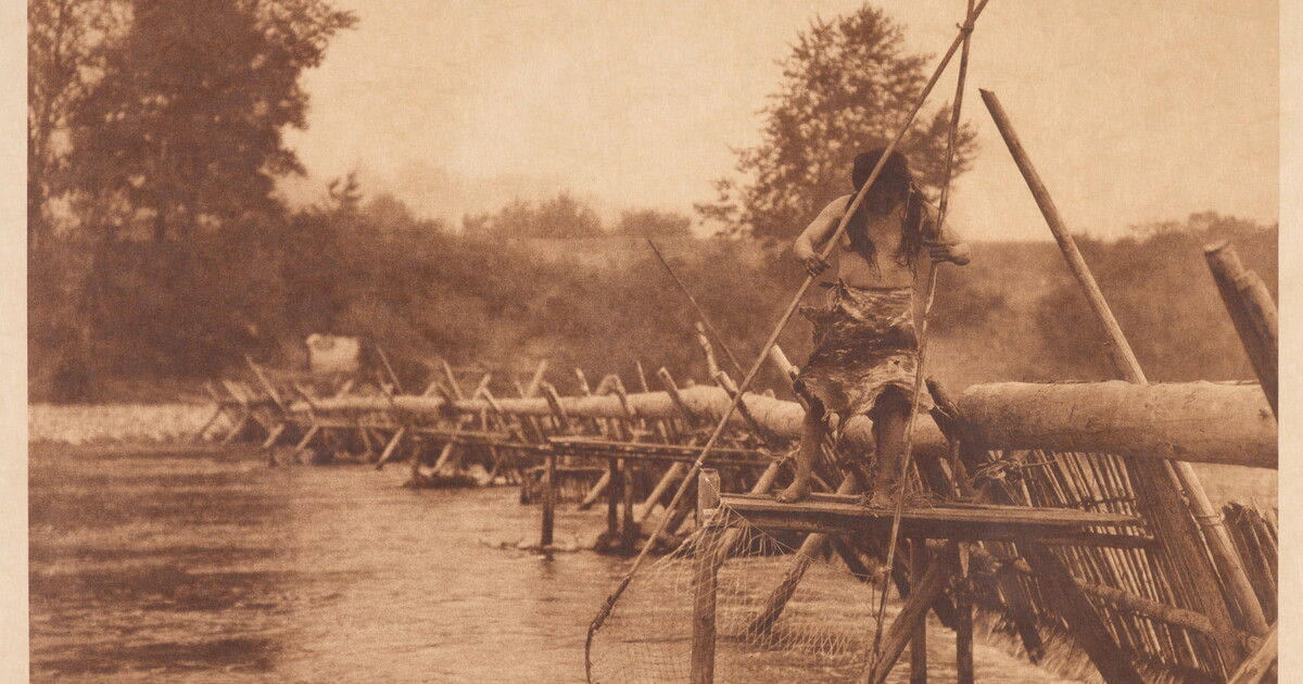 Fish-Weir Across Trinity River - Hupa | Amon Carter Museum of American Art